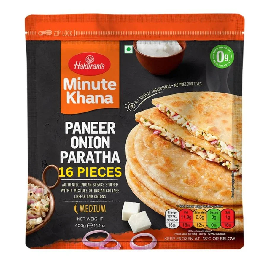 Haldiram's Paneer Onion Paratha 1.6Kg– Fresh Central Grocery