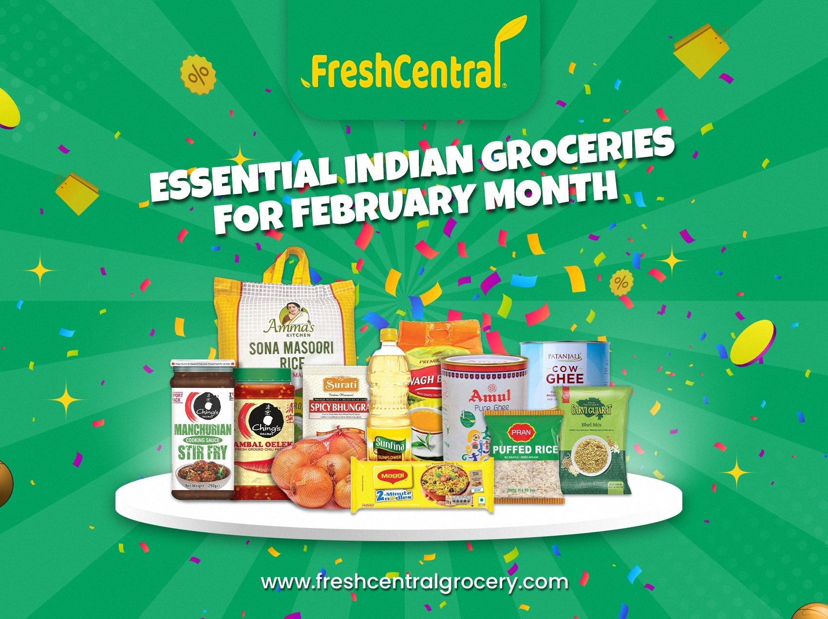 Essential Indian Groceries for February 2025 | Fresh Central Grocery