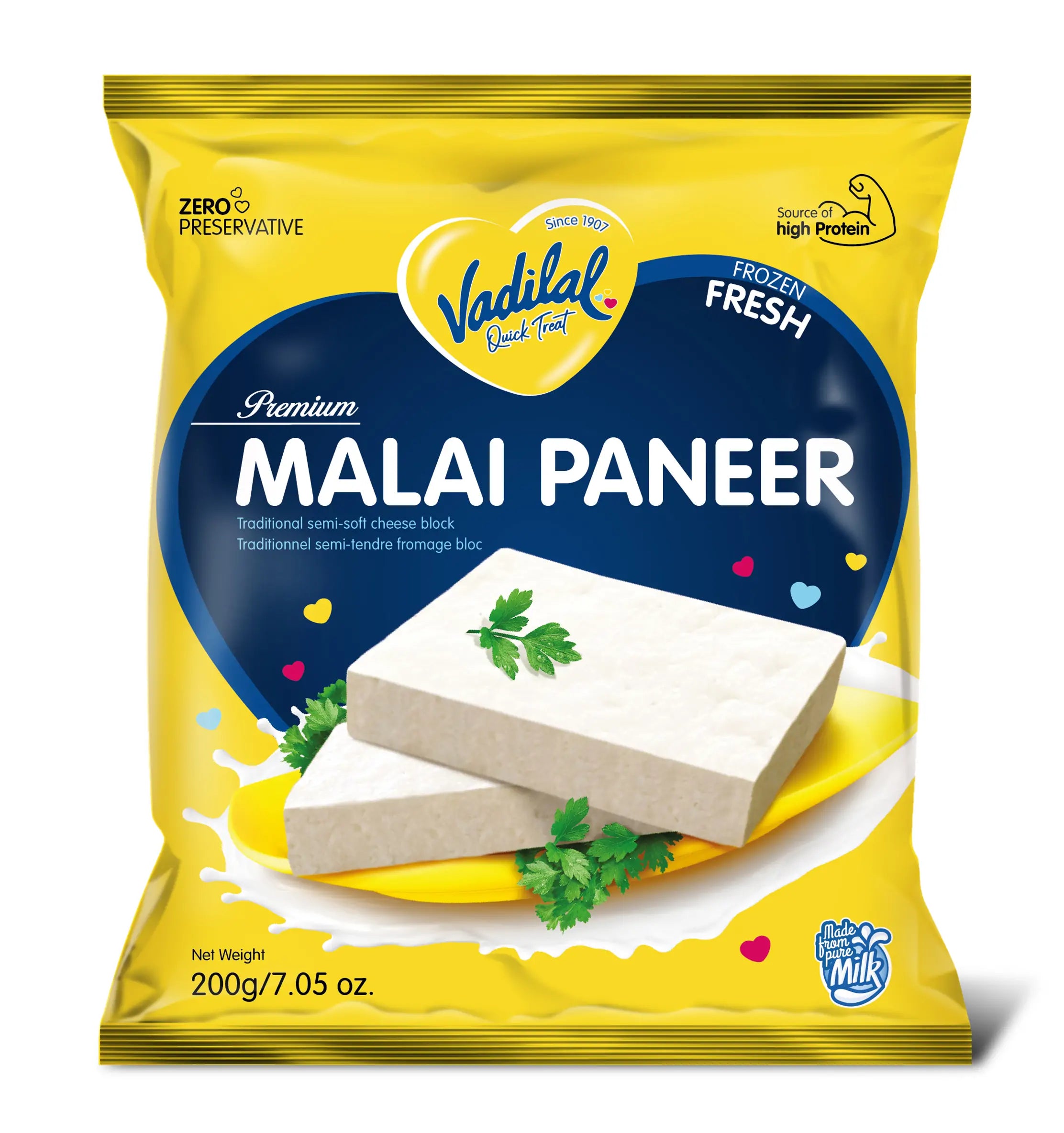 Vadilal Malai Paneer Block - 7 OZ (200 GM)– Fresh Central Grocery