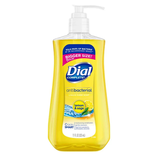 Dial Complete Antibacterial Liquid Hand Soap, Lemon & Sage, 11 fl oz ...