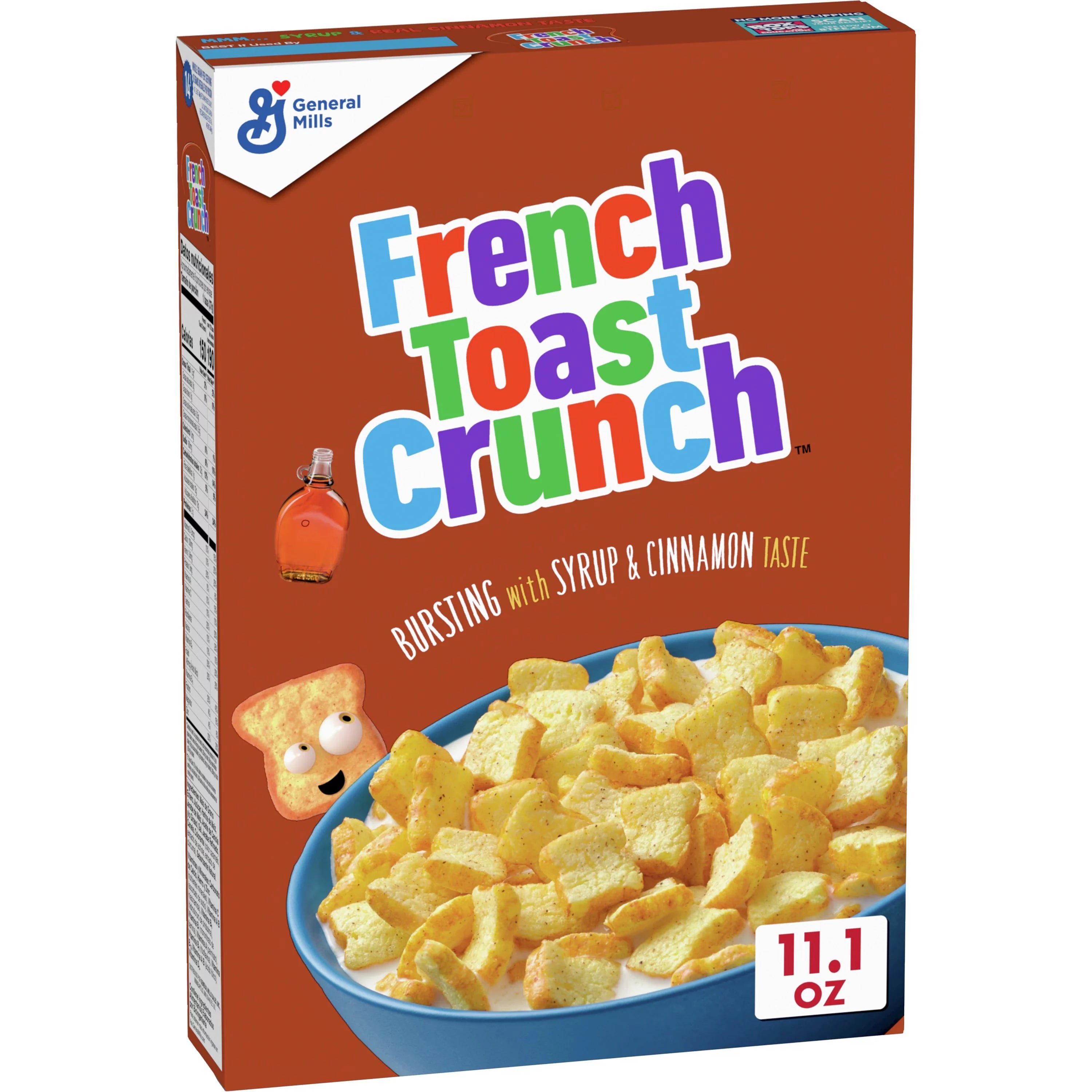 French Toast Crunch Sweetened Breakfast Cereal, 11.1 OZ Cereal Box ...