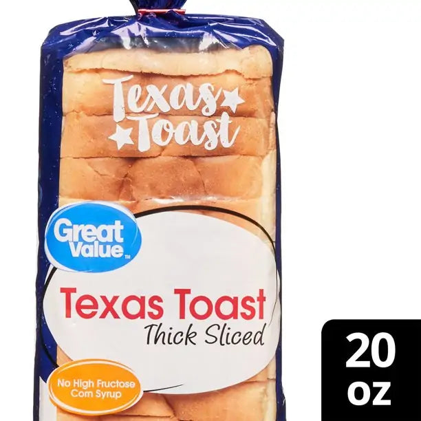 Great Value Texas Toast Thick Sliced Bread Loaf (20 OZ)– Fresh Central ...