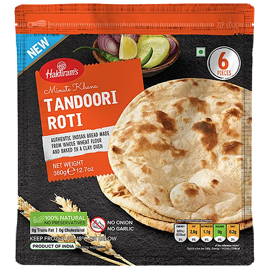 Haldiram's Tandoori Roti 360Gm– Fresh Central Grocery