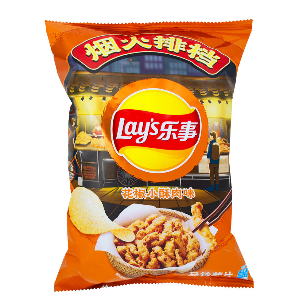 Lay's Sichuan Peppercorn Crispy Meat Flavored Potato Chips 70gm– Fresh ...
