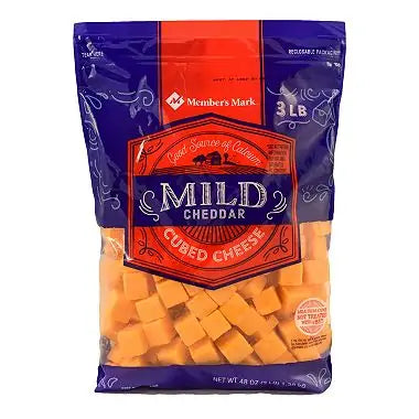 Member's Mark Mild Cheddar Cheese Cubes (3 Lbs.)– Fresh Central Grocery
