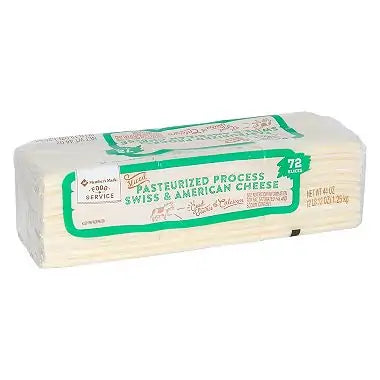 Member's Mark Pasteurized Process Swiss & American Cheese (72 Slices ...