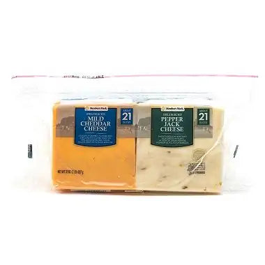 Members Mark Sliced Mild Cheddar & Pepper Jack Combo Pack (2 Lbs ...