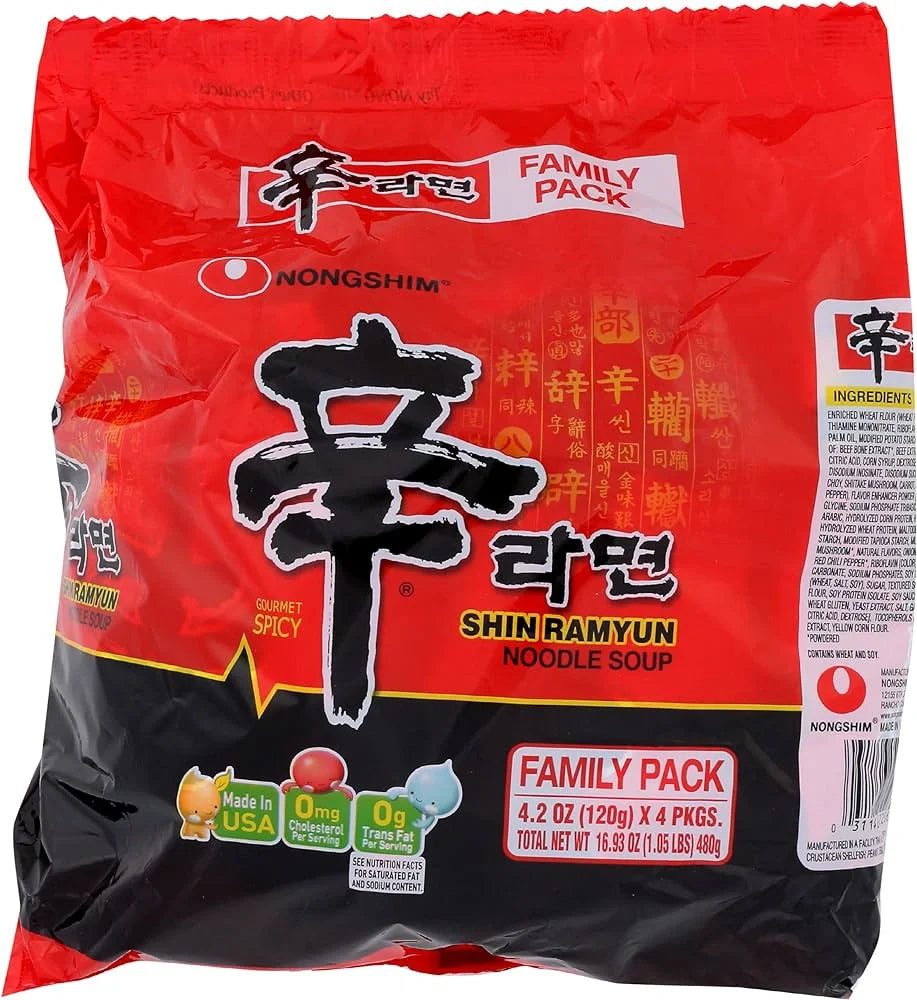Nong Shim Shin Ramyun Noodle (Family Pack)– Fresh Central Grocery