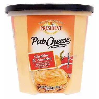 President Pub Cheese Cheddar And Sriracha (16 Oz.)– Fresh Central Grocery