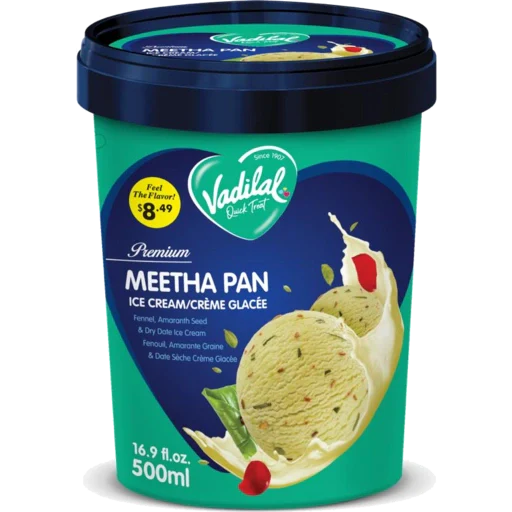 Vadilal Meetha Paan Ice Cream 500ml– Fresh Central Grocery