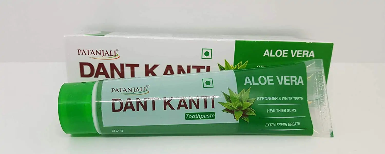 Patanjali Aloe vera Toothpaste (80 GM)– Fresh Central Grocery