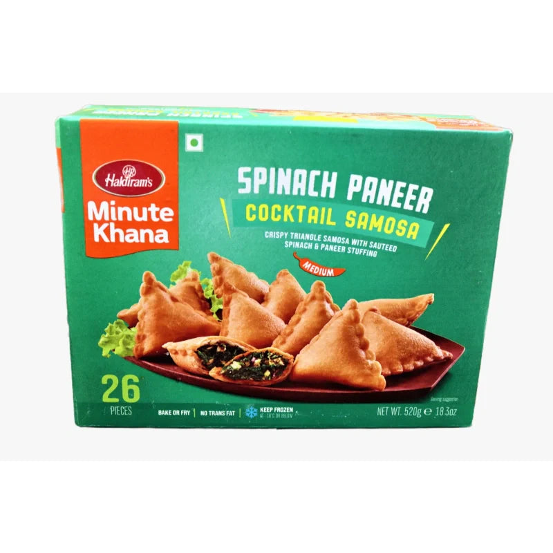 Haldiram's Spinach Paneer Samosa 520Gm– Fresh Central Grocery
