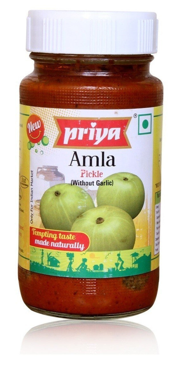 Priya Amla Pickle Without Garlic 300gm– Fresh Central Grocery